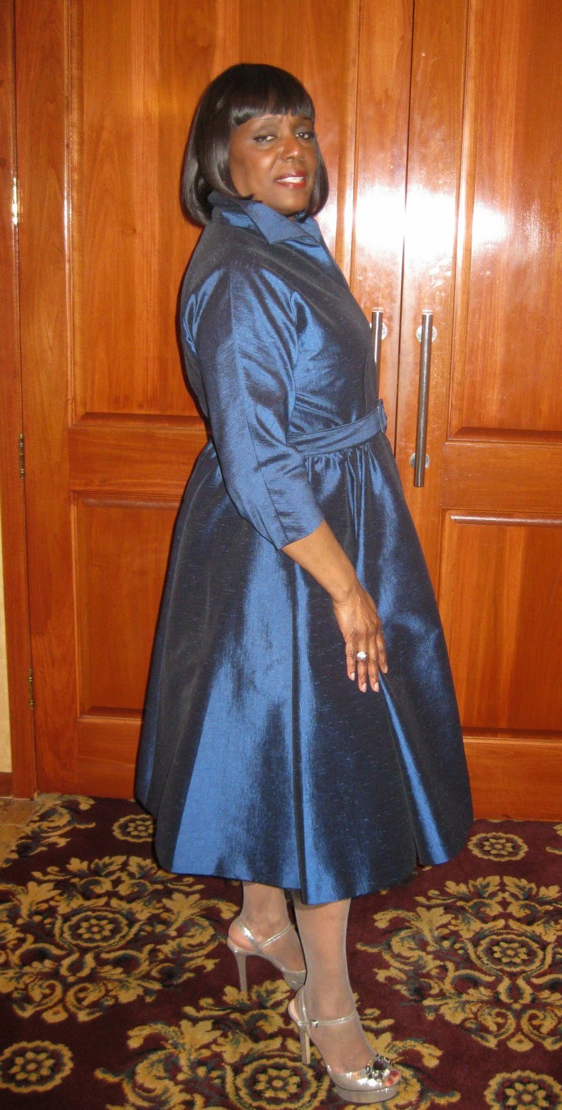 The Mahogany Stylist: Ms. Bell of the Ball in Butterick 5556