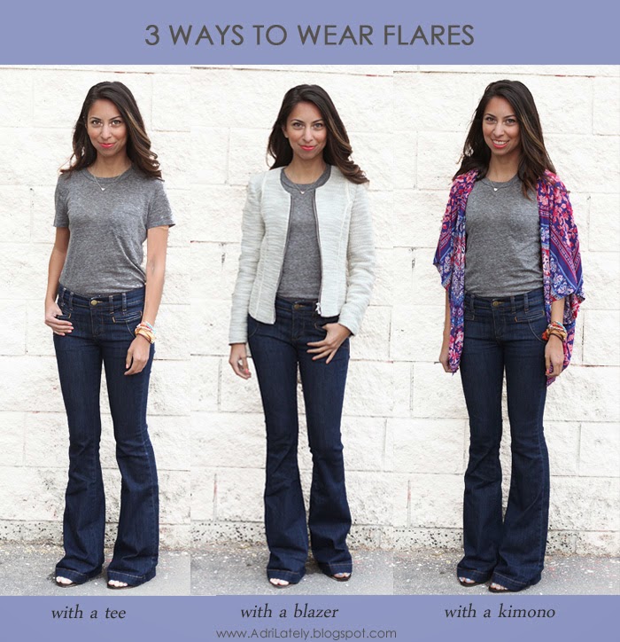 Adri Lately: 3 Ways to Wear Flares