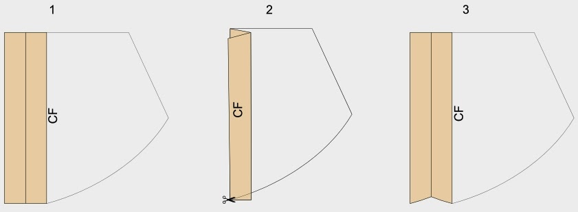 Imaginesque: Sewing: Adding a Pleat to the Top Pattern