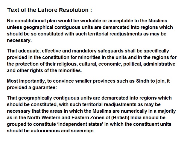 Analyzing History: March 23, 1940 - The Lahore Resolution