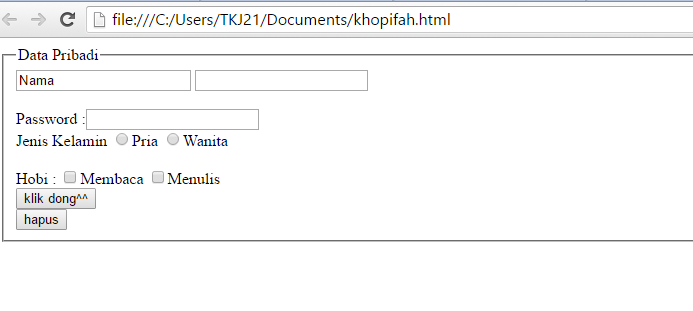 Cara Membuat Form di HTML - Selamat Datang di Blog Kami