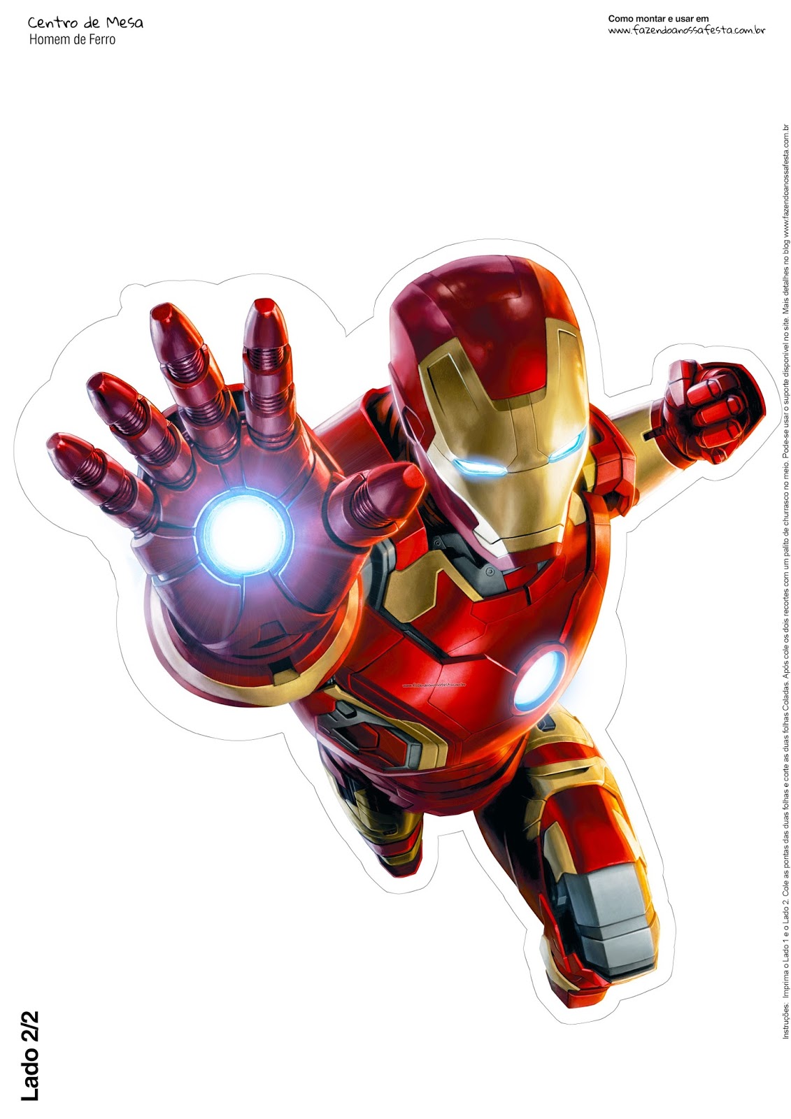 Avengers: Free Printable Centerpiece. - Oh My Fiesta! for Geeks