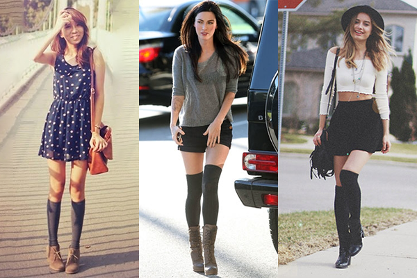 De Par com a Moda: Como usar as meias longas para curtir a meia estação?