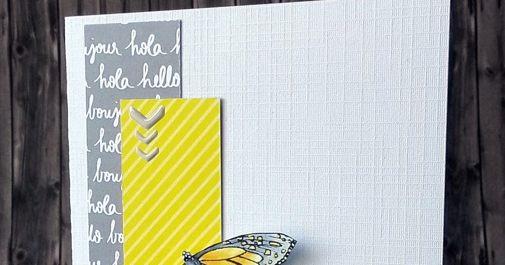 INKognito ~ Cards by Natalie: DT: gelb-graue Schmetterlingskarte ...