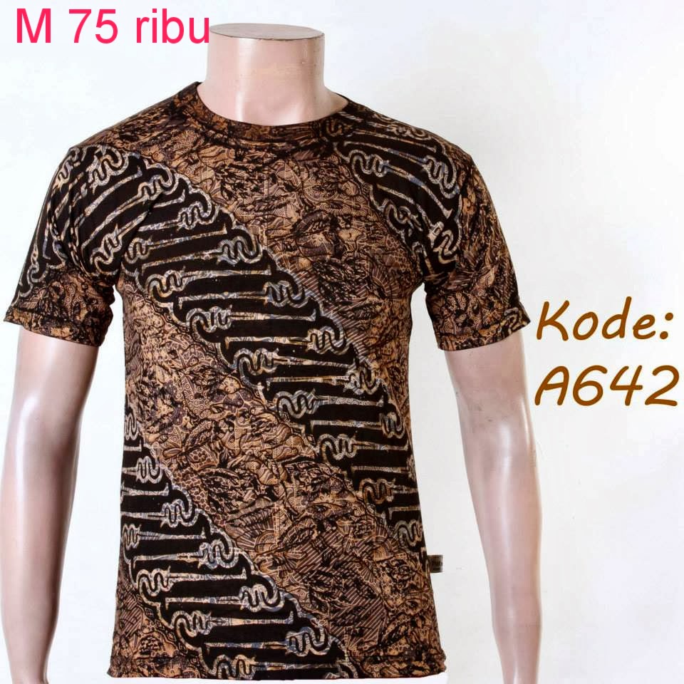Baju Kaos Batik untuk Cowok Model Batik | Model Baju Batik