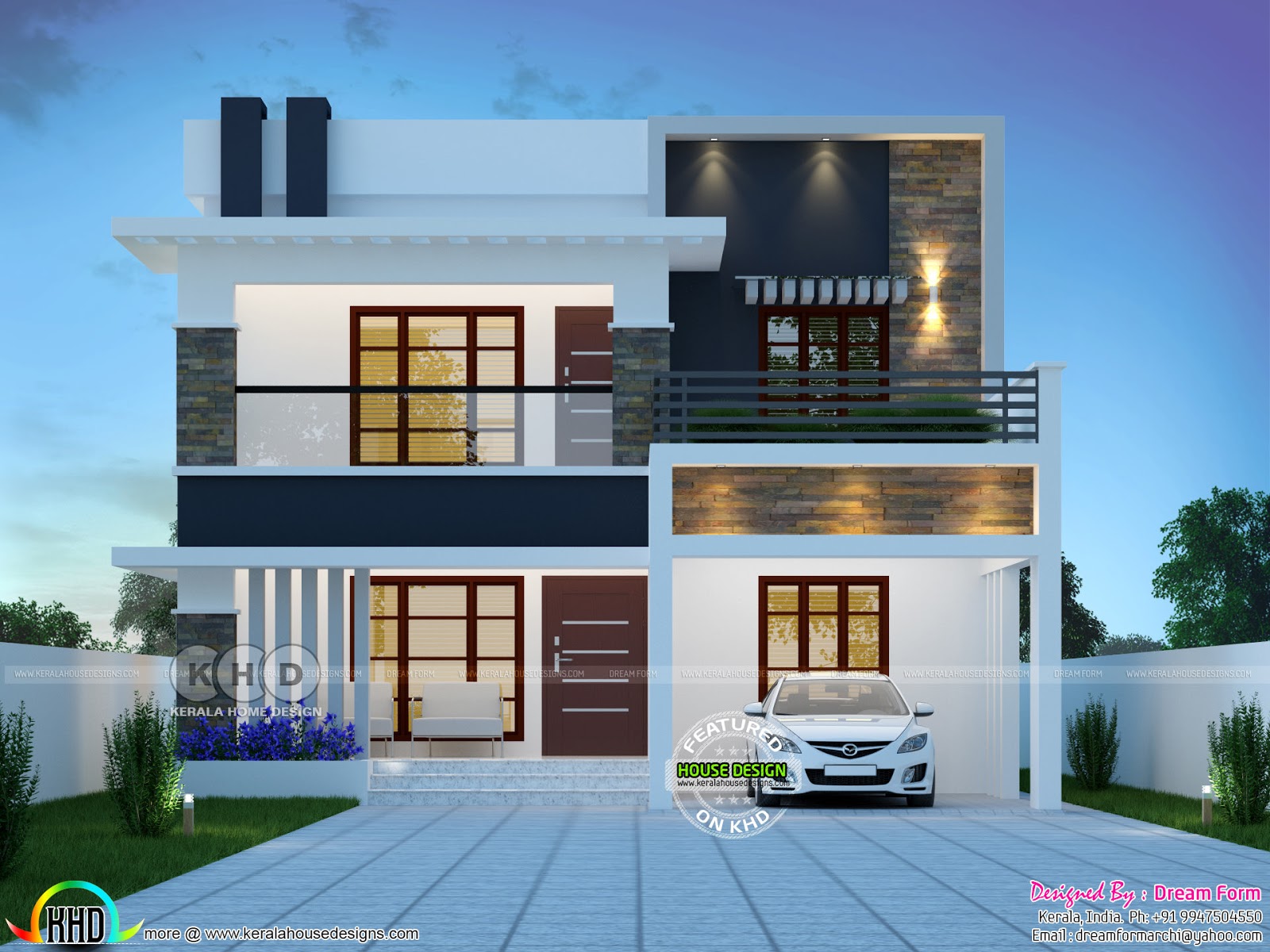 4 bedroom 2333 sq.ft modern home design