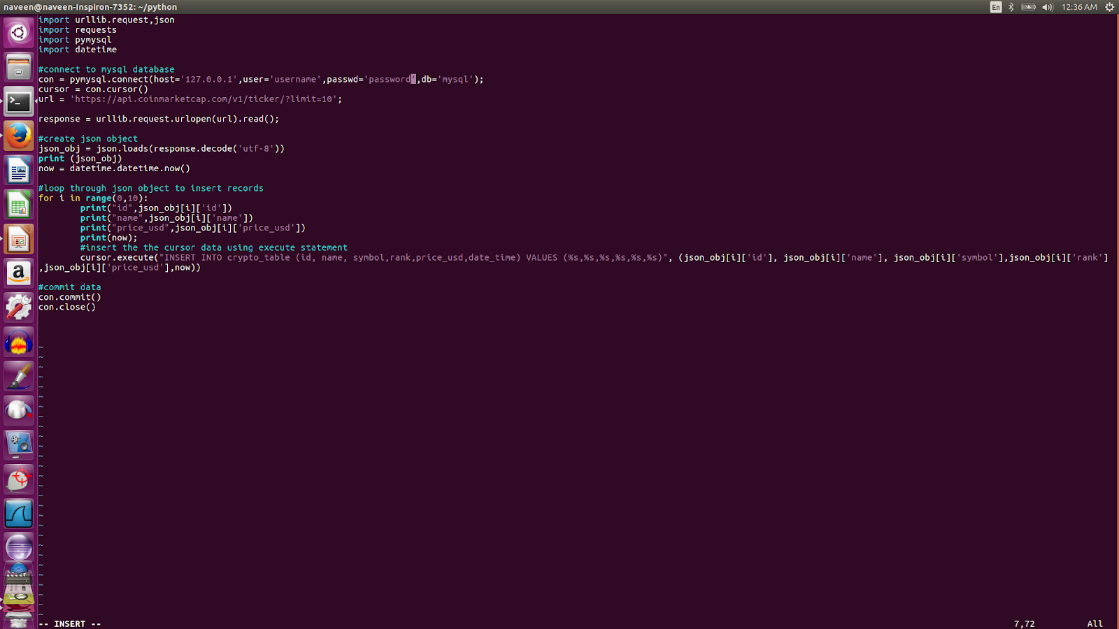 Fn Main Bitcoincrypto Currency Json Format Data Extract Using Python Programming