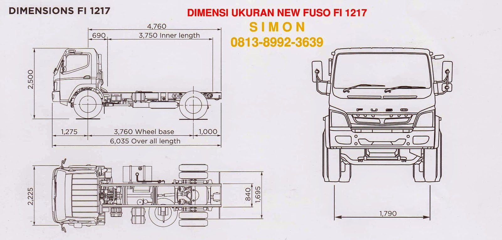 VARIAN TERBARU MITSUBISHI NEW FUSO FI 1217 fuso 170 ps ~ DEALER MITSUBISHI JAKARTA FUSO TRONTON ...
