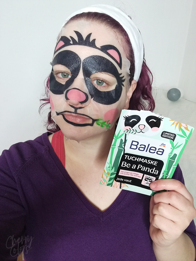 BALEA Be A Panda Sheet Mask - Cherry Colors - Cosmetics Heaven!