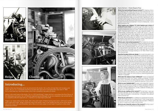 Bespoke Press: love :: paper runway