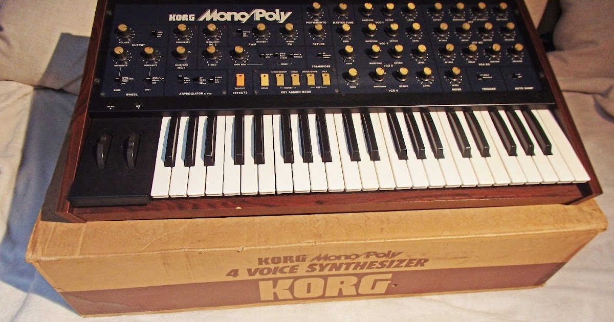MATRIXSYNTH: Vintage Korg MP-4 Mono/Poly SN 372970 w/ Original Box