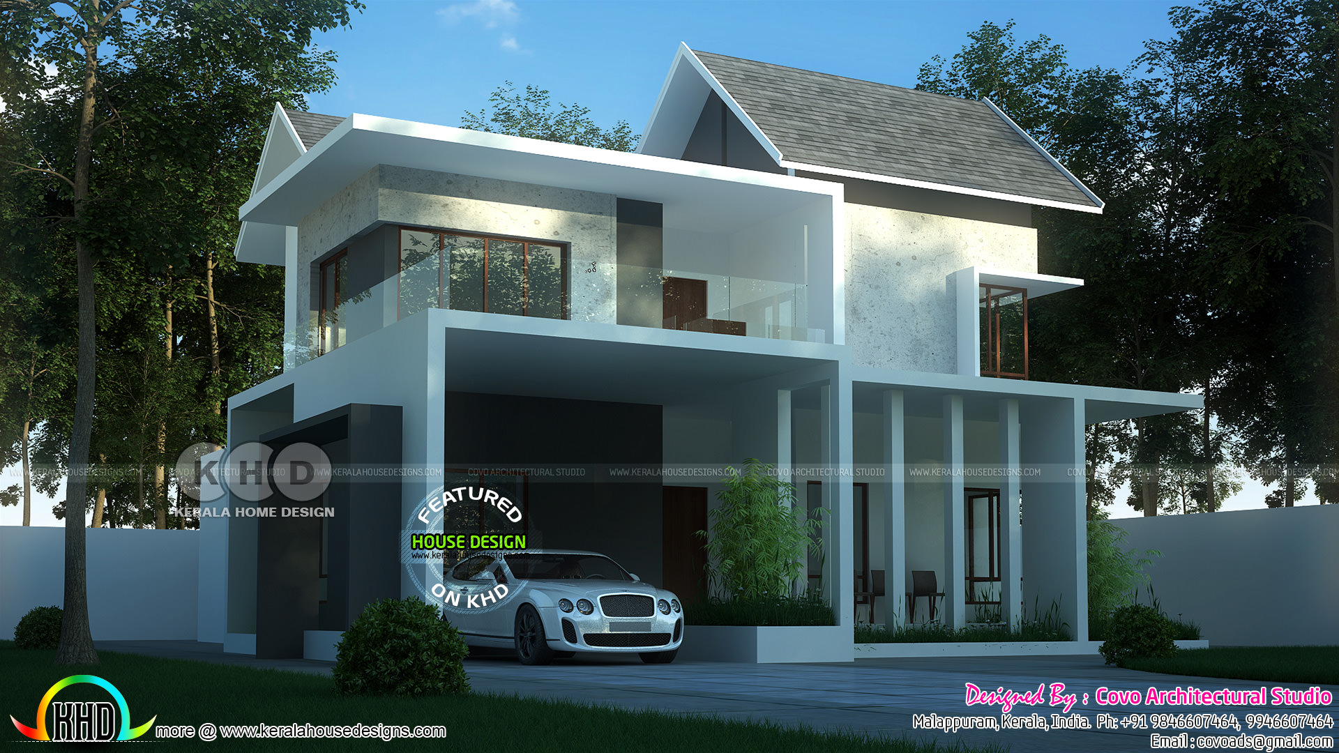 4 bedroom mixed roof contemporary home - Kerala Home Design and Floor ...