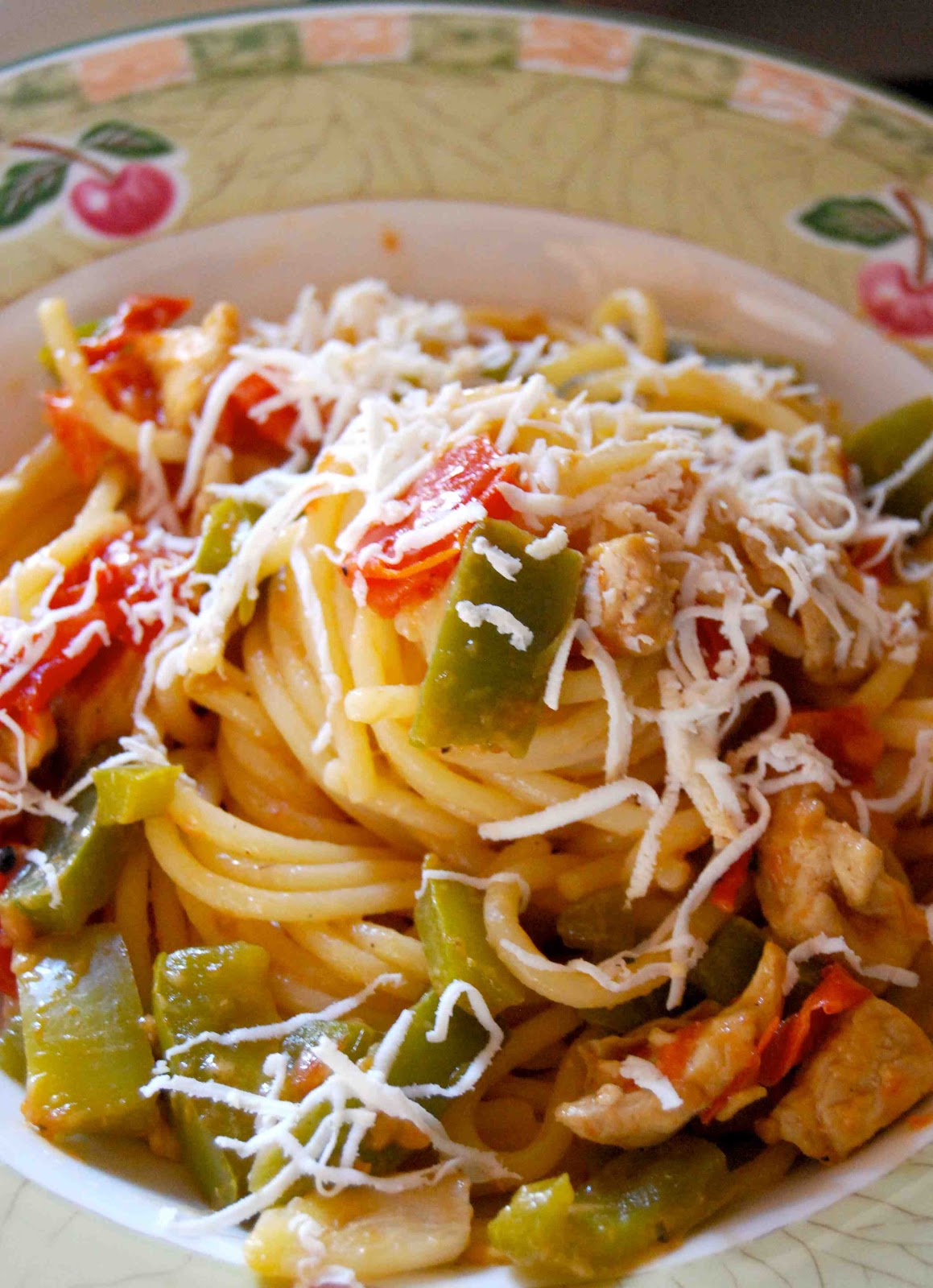 Spaghetti con pollo e peperoni light da DocCook by PaolaYeah su ...