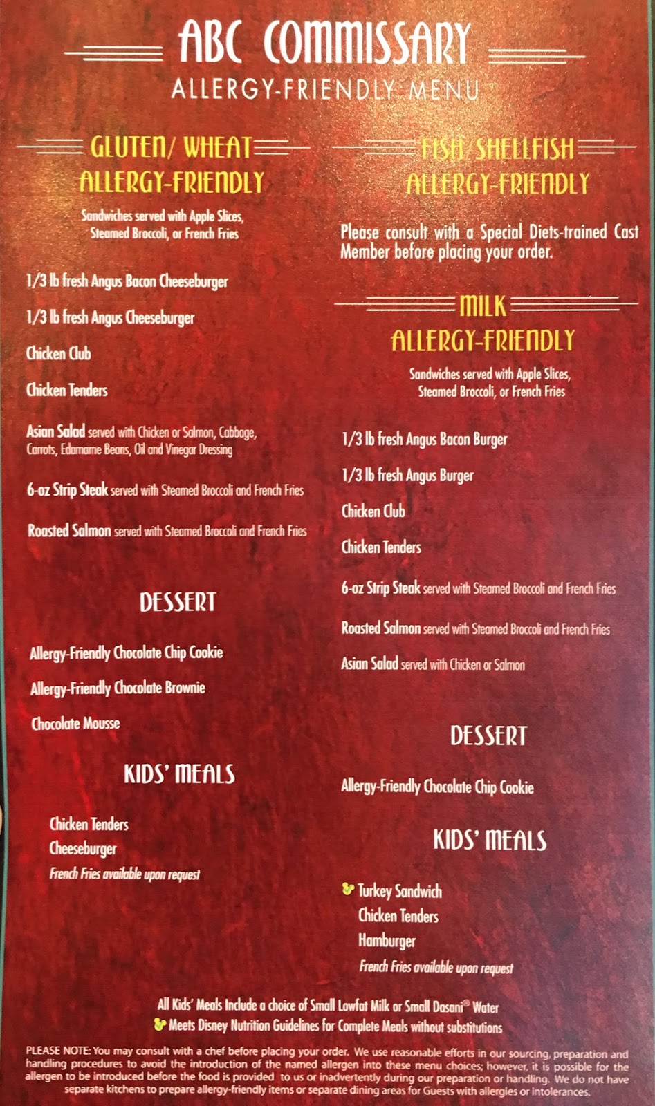 Alexis's Gluten Free Adventures: ABC Commissary - Disney's Hollywood ...