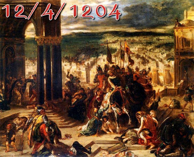 ΚΩΝΣΤΑΝΤΙΝΟΣ ΙΑ' ΠΑΛΑΙΟΛΟΓΟΣ: Άλωση της Κωνσταντινουπόλεως 1204