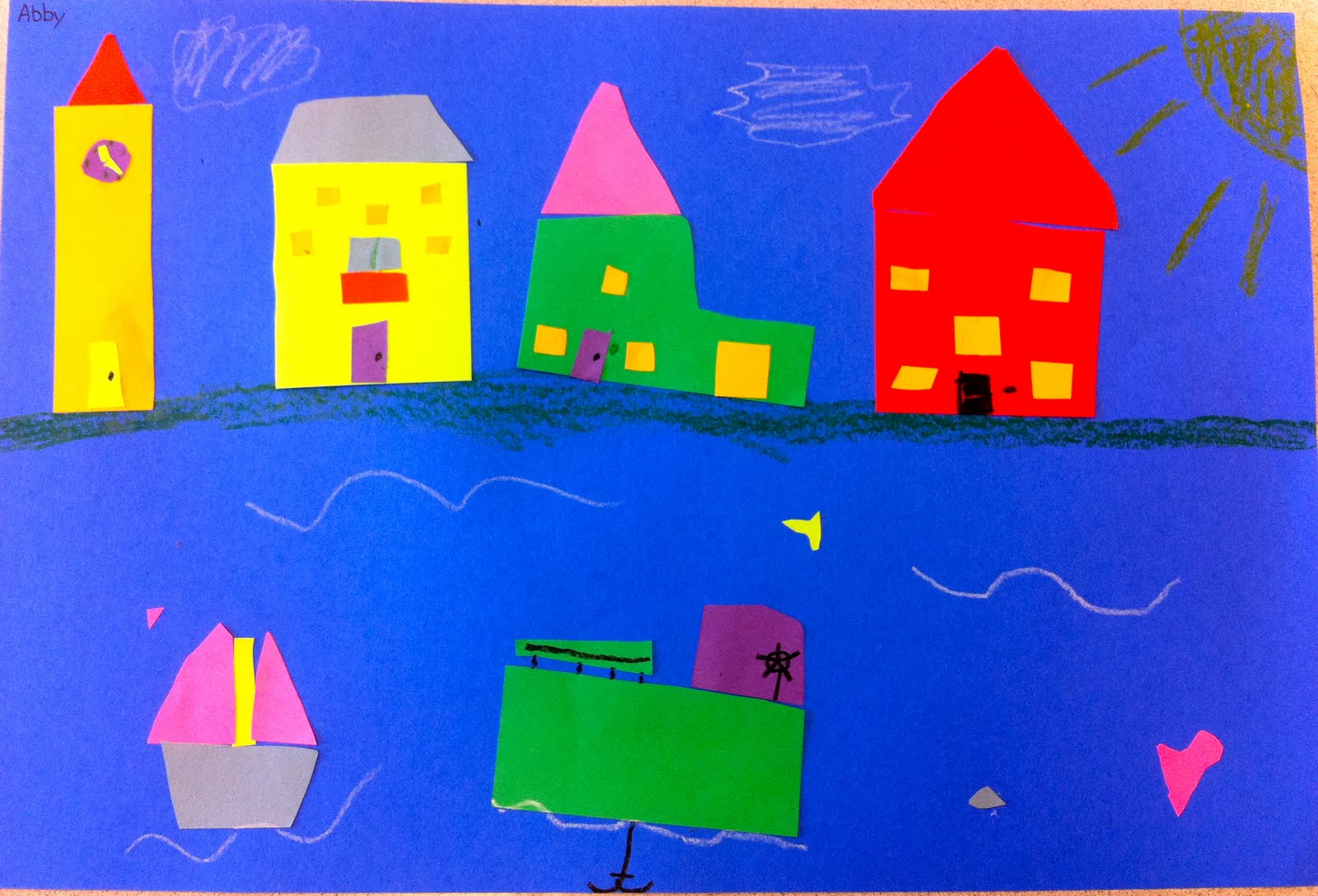 Expression of Imagination: Ship-shape Houses by First Grade