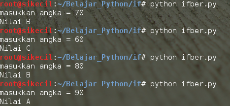 IF PADA PYTHON ~ SIKECIL