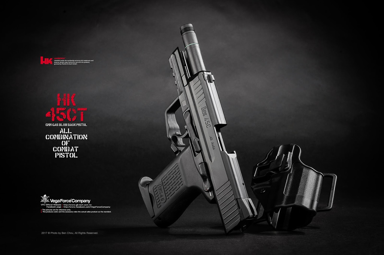 重裝武力 生存遊戲.玩具槍店: VFC Heckler & Koch HK45CT GBB 到貨