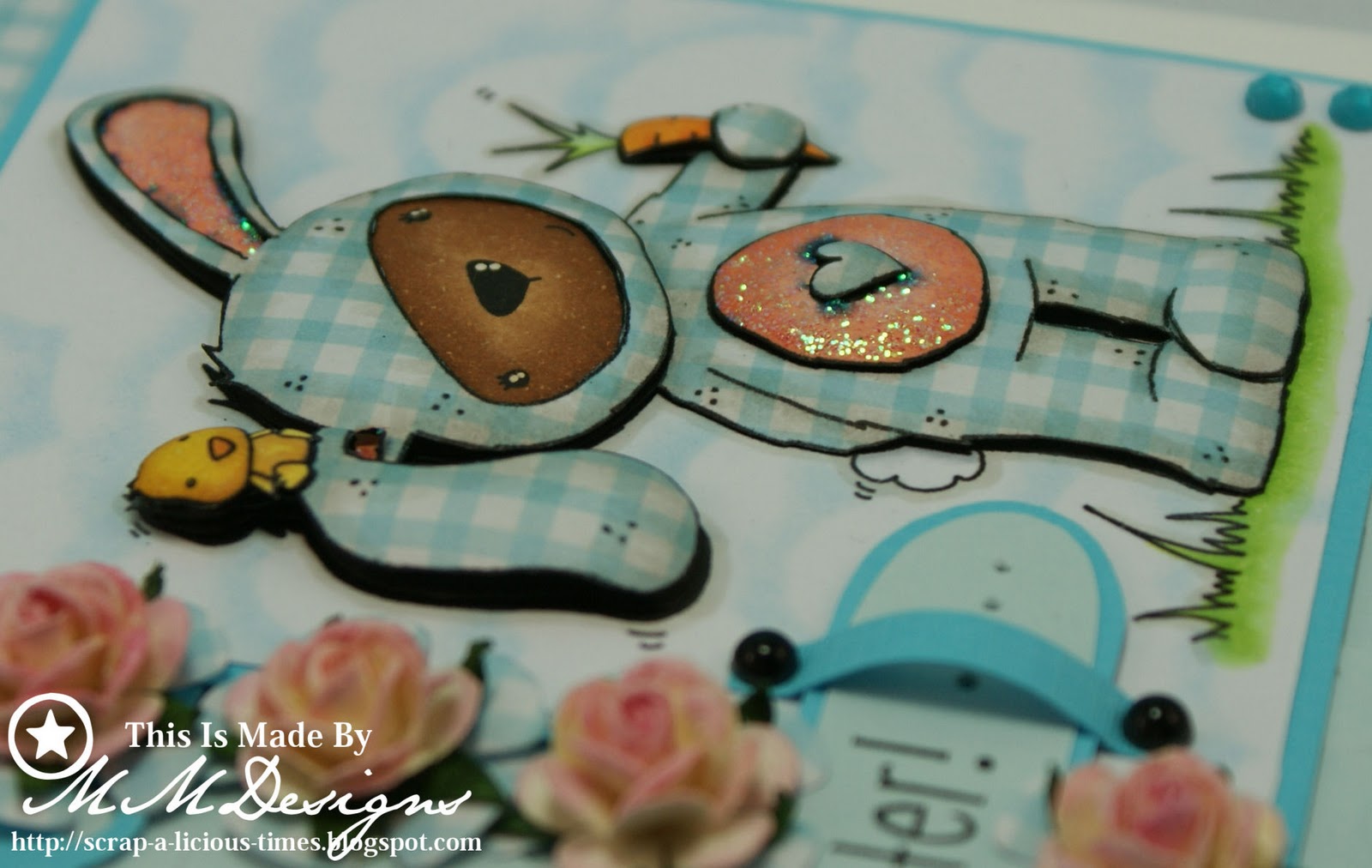 Scrap-a-licious-times: Hoppy Easter Kiki Bunny Card.