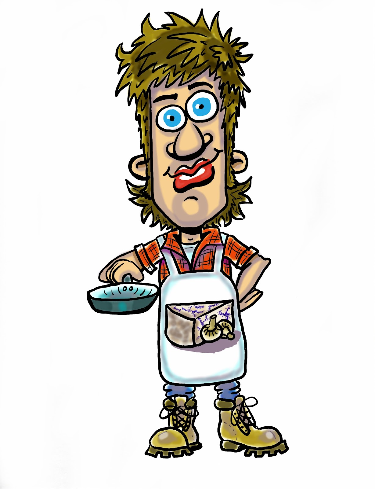 Welly's Caricatures And Cartoons: First Digital Character Design Commission