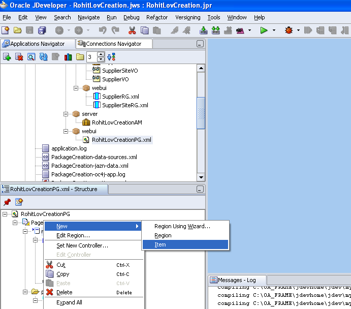Oracle Application's Blog: Creating Dependent LOV in OAF