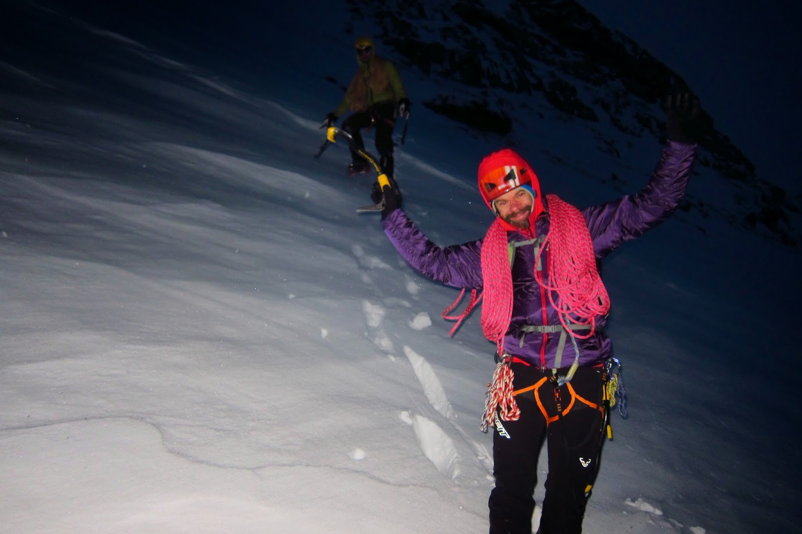 Krister Jonsson / IFMGA Mountainguide: 3 Men Mooning - a climb