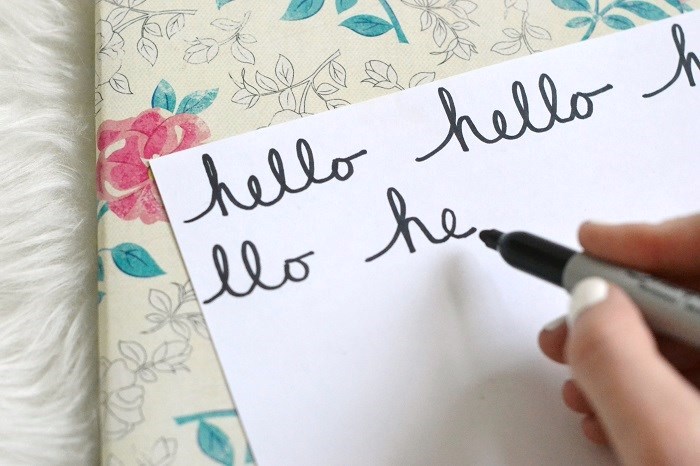 Laura Rahel: How to Make Your Own Scripted Scrapbook Paper