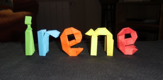 Los chiribiquis de Winga: Letras de origami