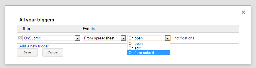 Google Apps Script Snippets: Understanding the Form Submission Trigger