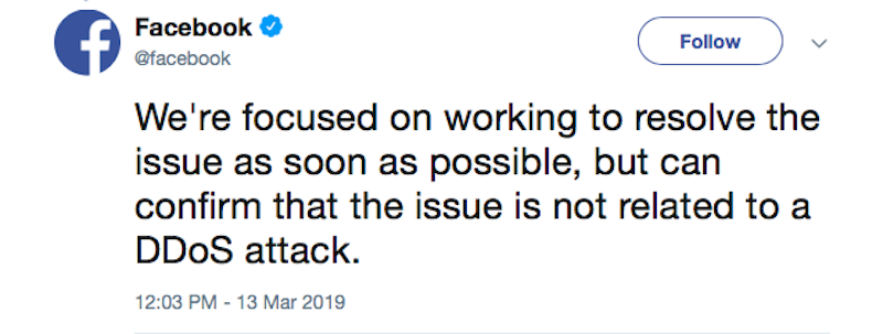 Facebook and Instagram are down, company turns to Twitter to explain