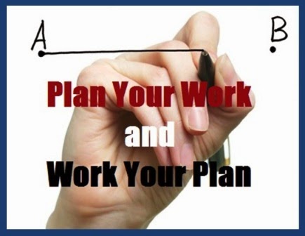 Thoughts to Promote Positive Action...: Plan Your Work and Work Your Plan