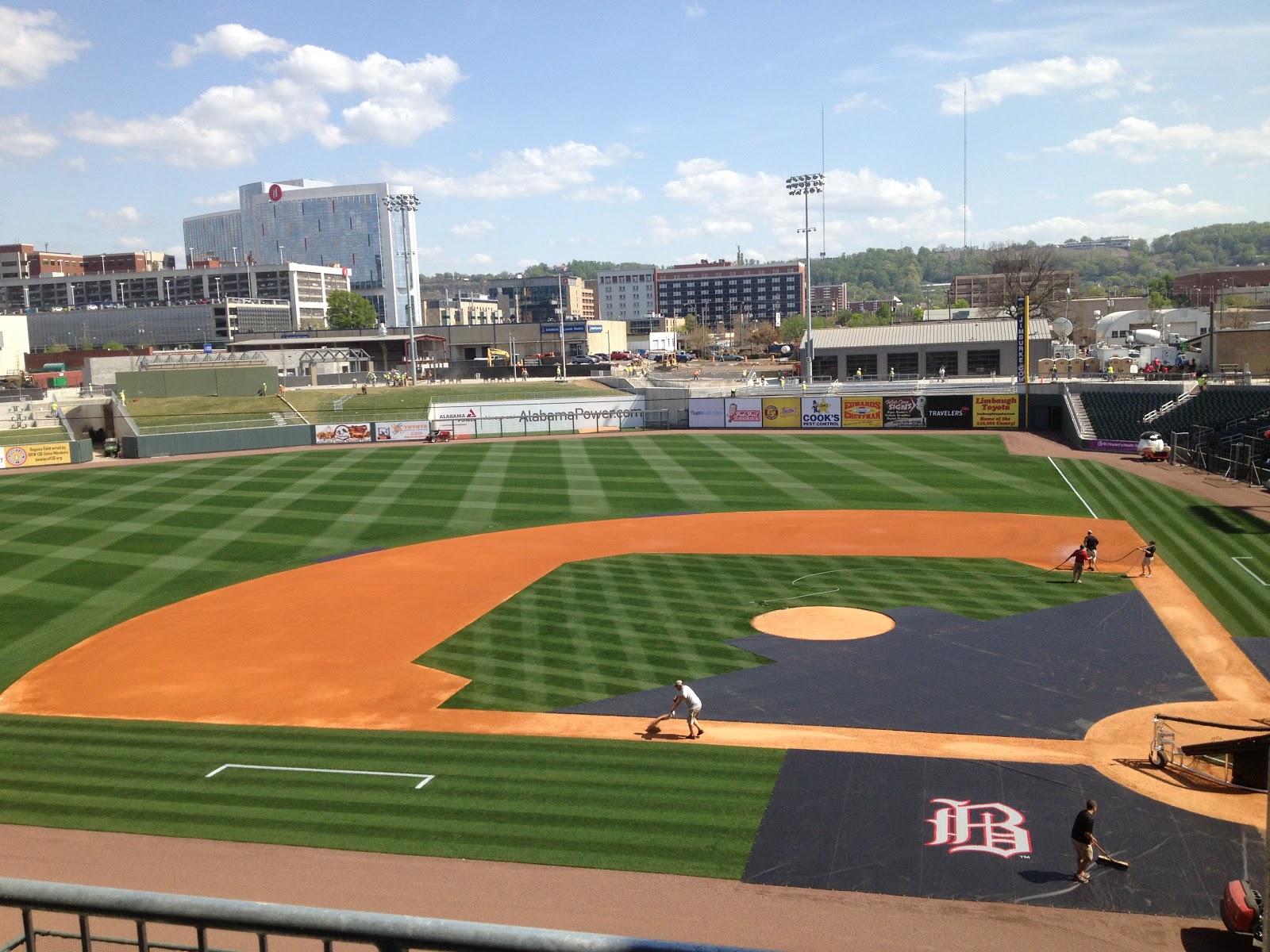 BISCUIT CRUMBS: PHOTOS: Birmingham's Regions Field opening game