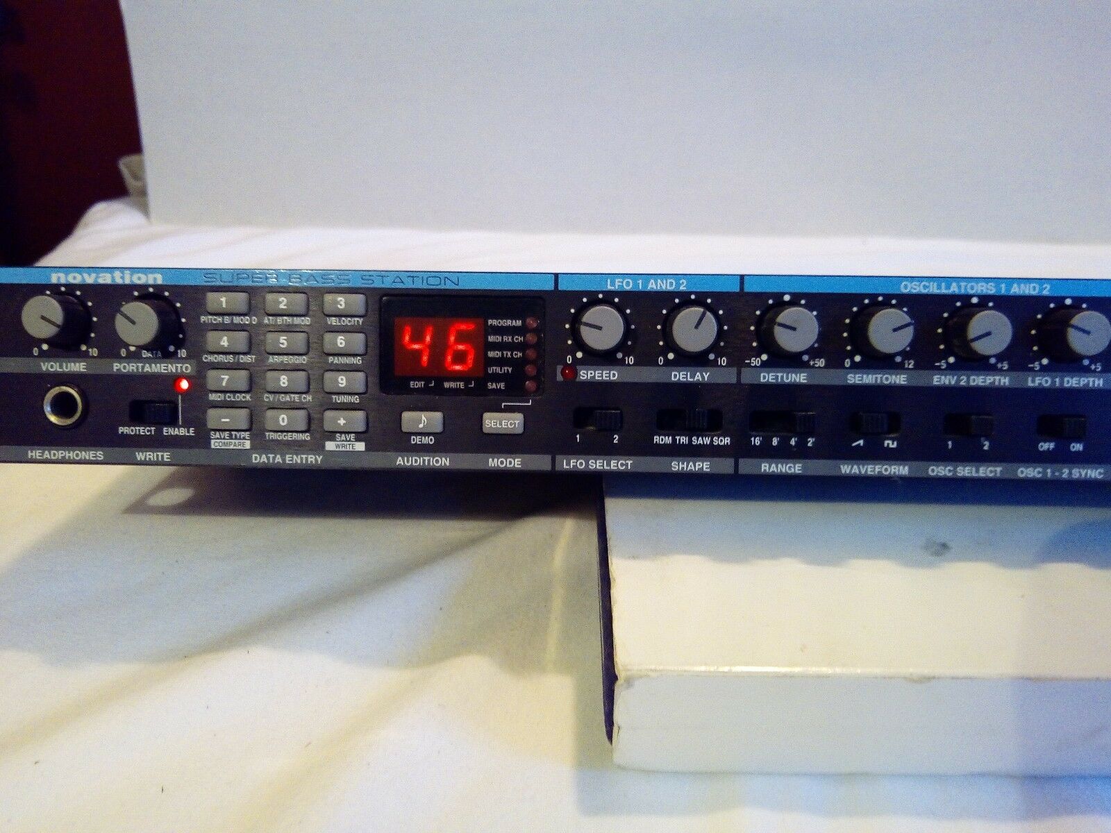 MATRIXSYNTH: Novation Bass Station Analog Rack Synth SN 020312