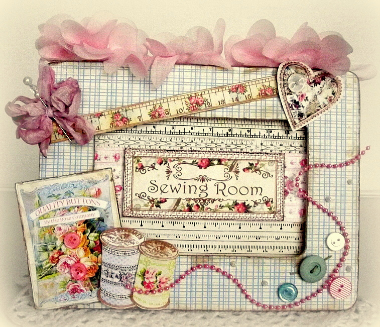 Creating from the Heart: ♥ Sewing Room Frame ♥