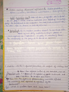 Handwritten Notes of LEGISLATURE - Political Science - Class 11th ...