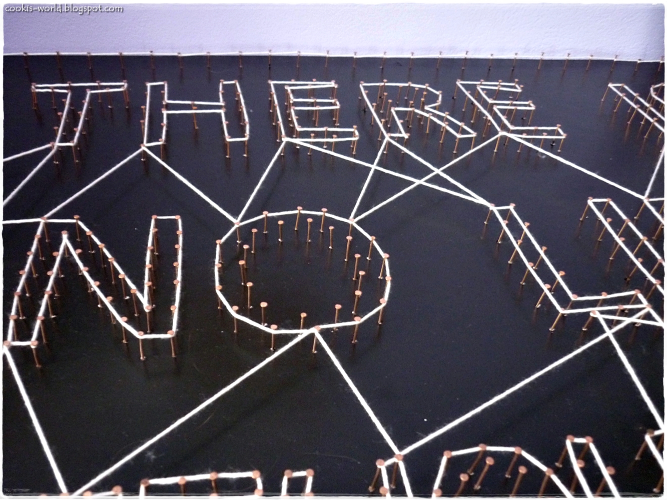 Cooki's World: String art or Pin and thread art!