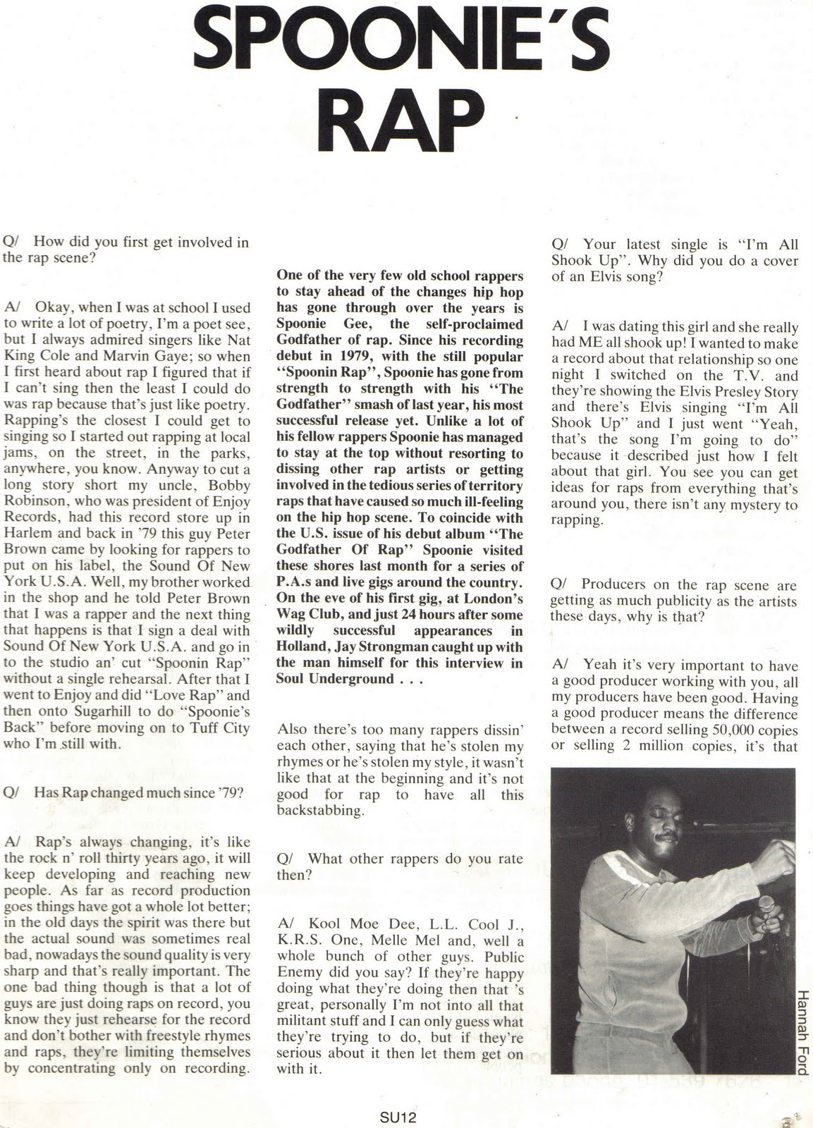 Scan the Contents: Spoonie Gee Interview - Soul Underground Magazine