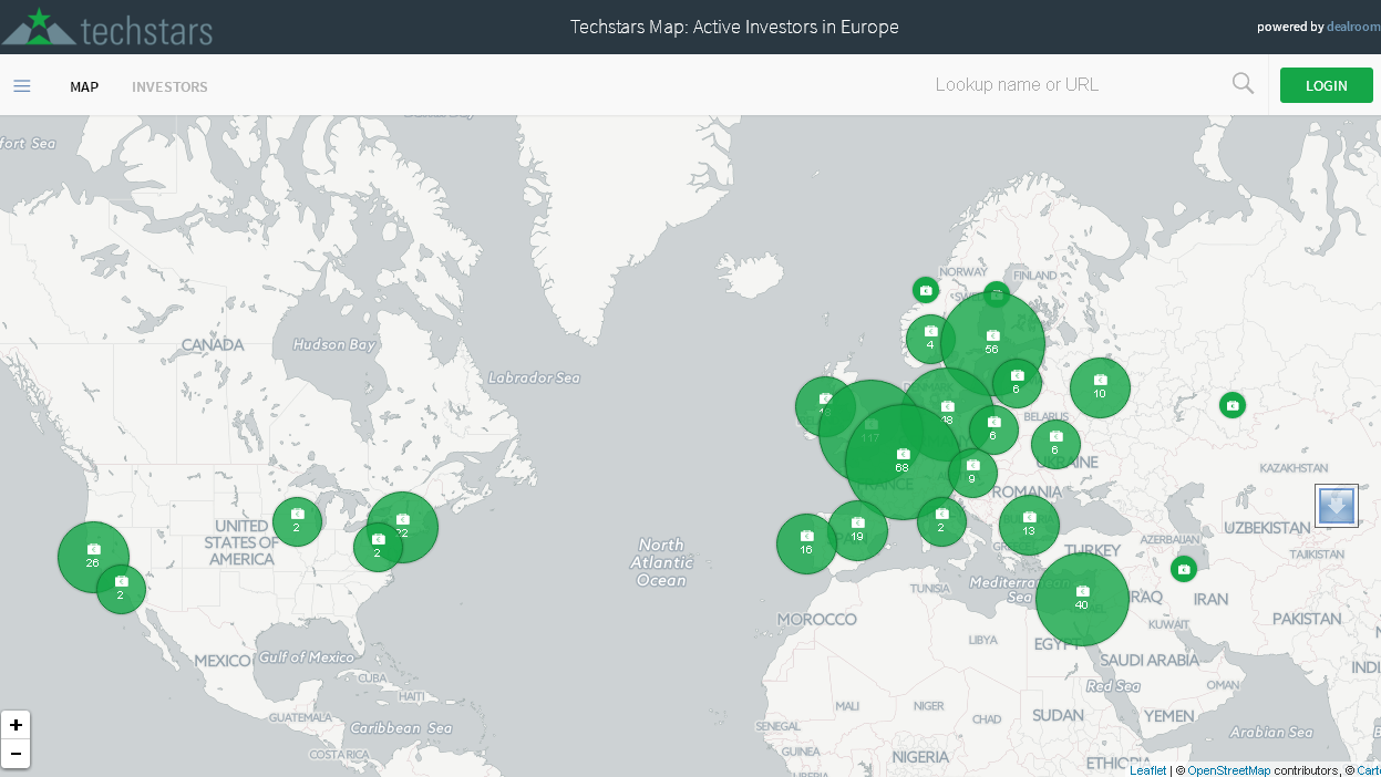 Investor Map. A Geospatial Based App From Techstar