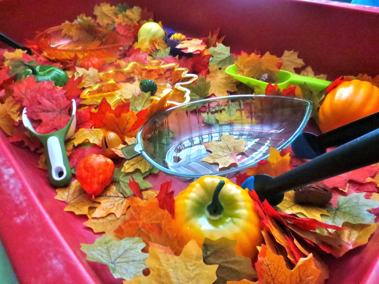 Princesses, Pies, & Preschool Pizzazz: Toddler Tuesday: Autumn Sensory Bin