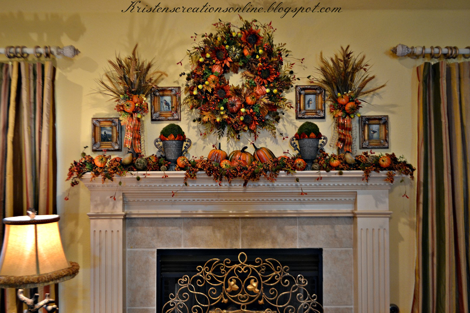Kristen's Creations: Fall Mantel 2015