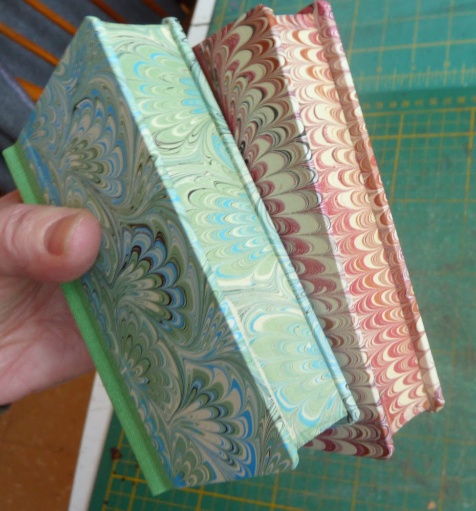 MyHandboundBooks Bookbinding Blog: Unfinished Project #4 (Marbled Fore ...