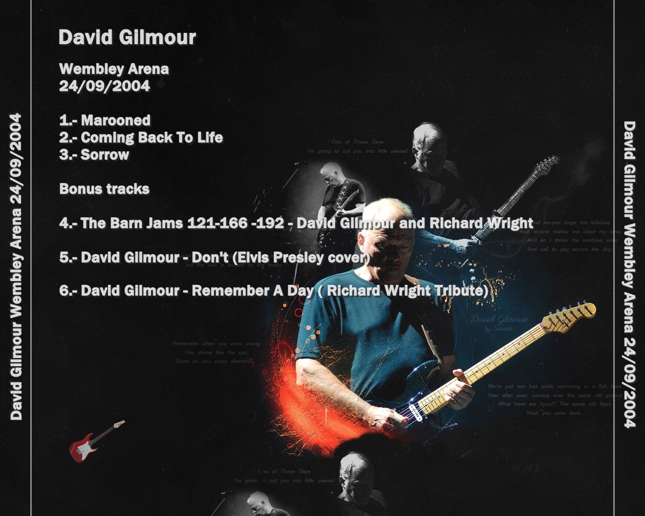PINK FLOYD: BOOTLEG: David Gilmour Wembley Arena 24/09/2004