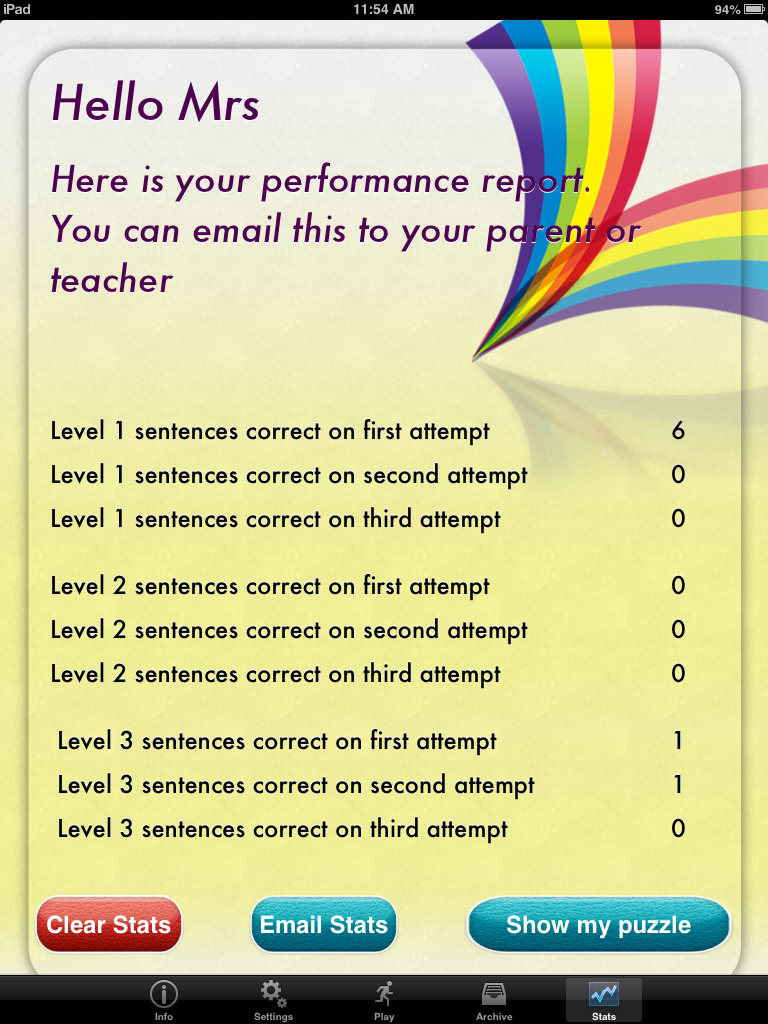 Introducing, Rainbow Sentences App - Speech Time Fun: Speech and ...