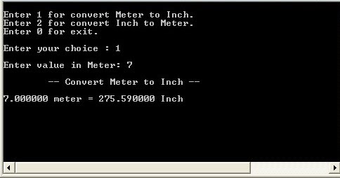 One Solution: Convert Meter to Inch and Inch to Meter