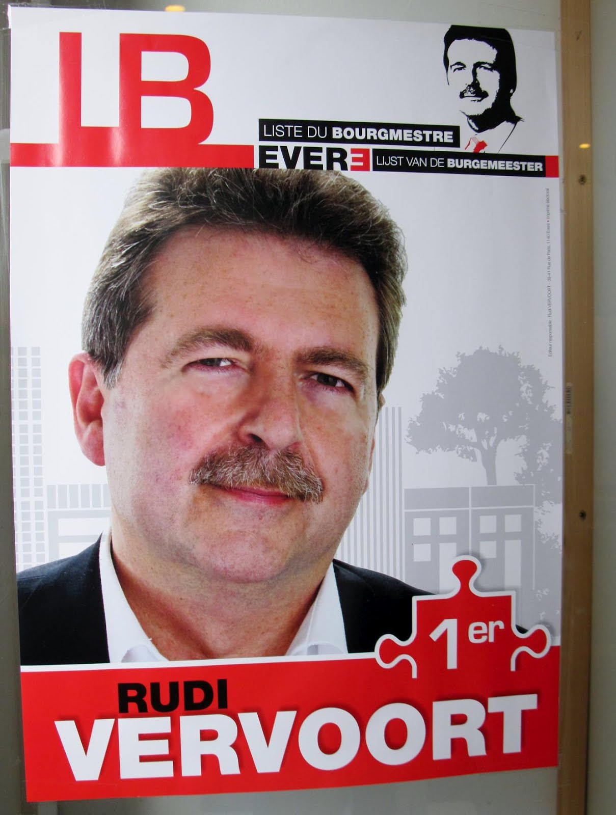 Tractothèque: Evere 2012 - Rudi Vervoort (PS, Liste du bourgmestre)