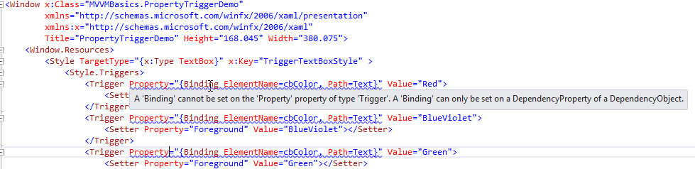 WPF tutorial: Triggers in WPF