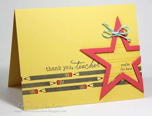 SeaGlass Papercrafts: For a star teacher