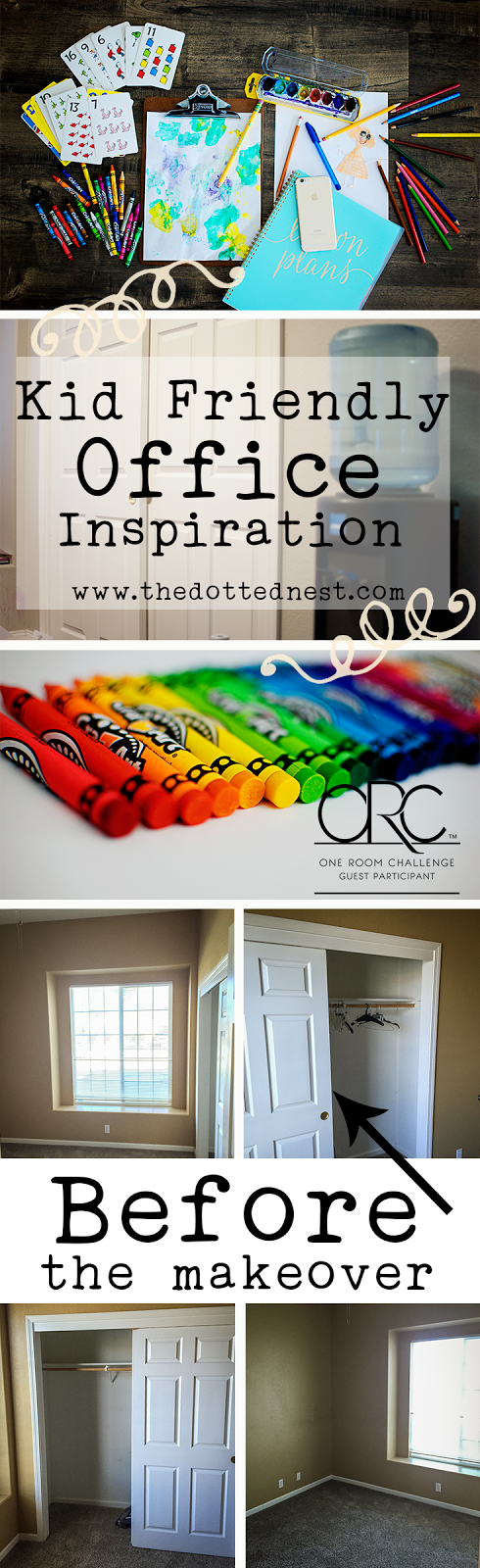 Kid Friendly Office Inspiration | Fall One Room Challenge | Week One ...