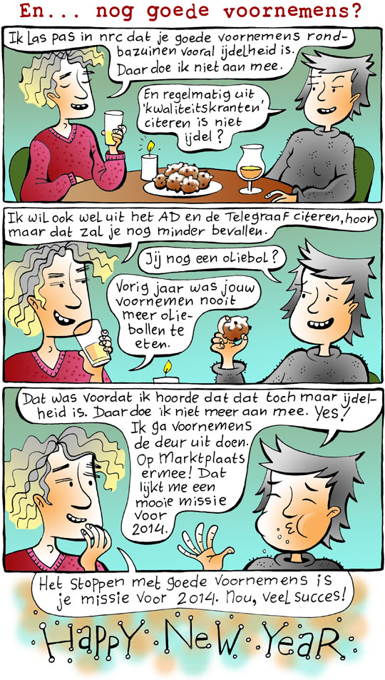 My Personal Cartoonblog: (goede) voornemens - cartoons
