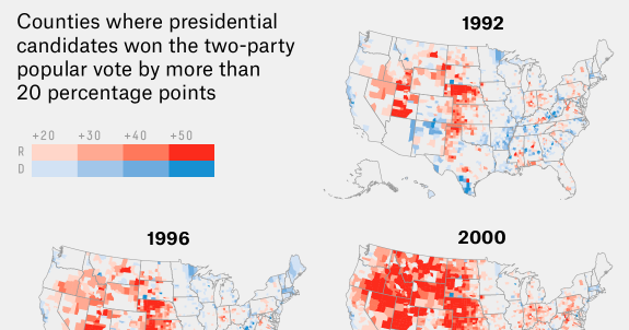 The Rural Blog: County-level political divide separating rural and ...